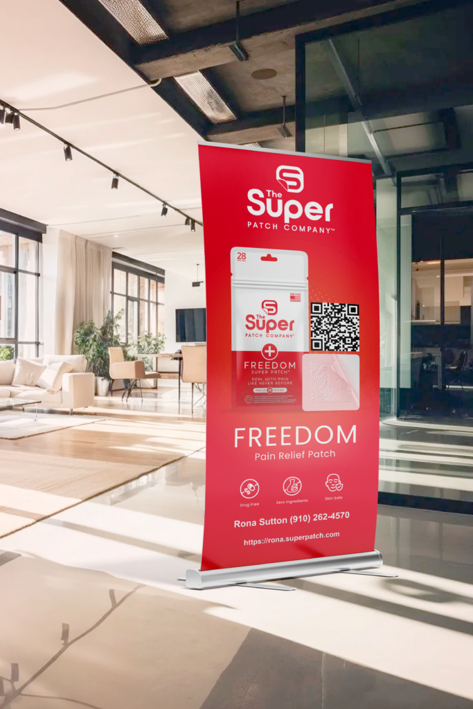 Personalized Freedom SuperPatch Banner - Printed & Shipped